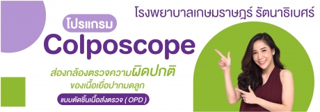 โรงพยาบาลเกษมราษฎร์ รัตนาธิเบศร์ | แพ็คเกจ&โปรโมชัน -> โปรแกรม Colposcope